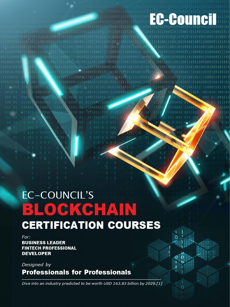 Blockchain Certification Brochured | PDF | Cryptocurrency | Computer Security