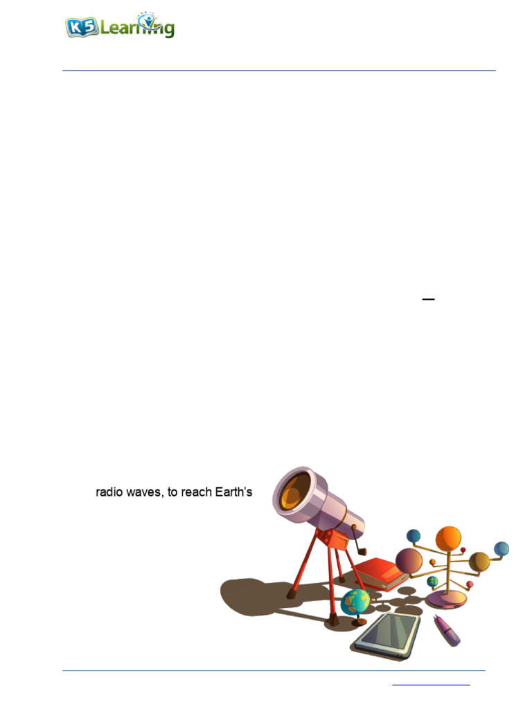 5th-grade-5-reading-space-based-astronomy | PDF | Radiation | Telescope