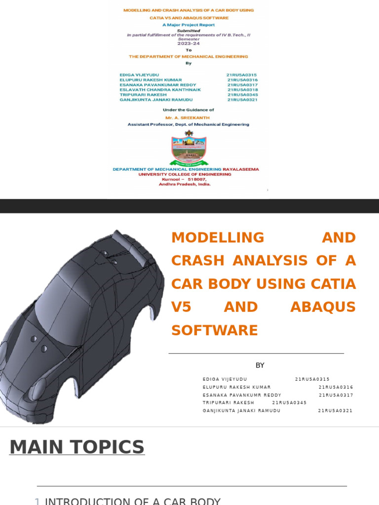 Car Crash Analysis | PDF | Fibre Reinforced Plastic | Materials