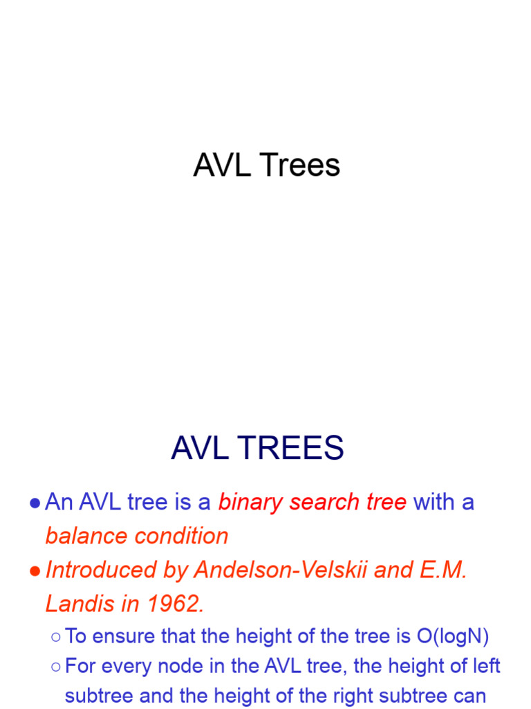 Avl Trees Pdf Computer Programming Algorithms And Data Structures 5292