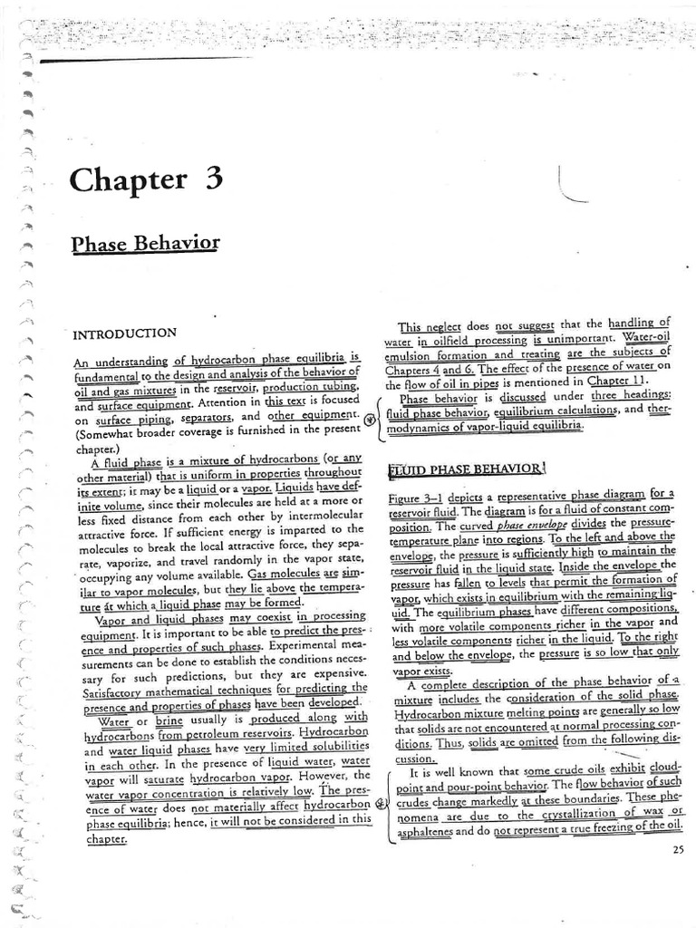 2815 - 001 Chapter 3 Phase Behavior | PDF