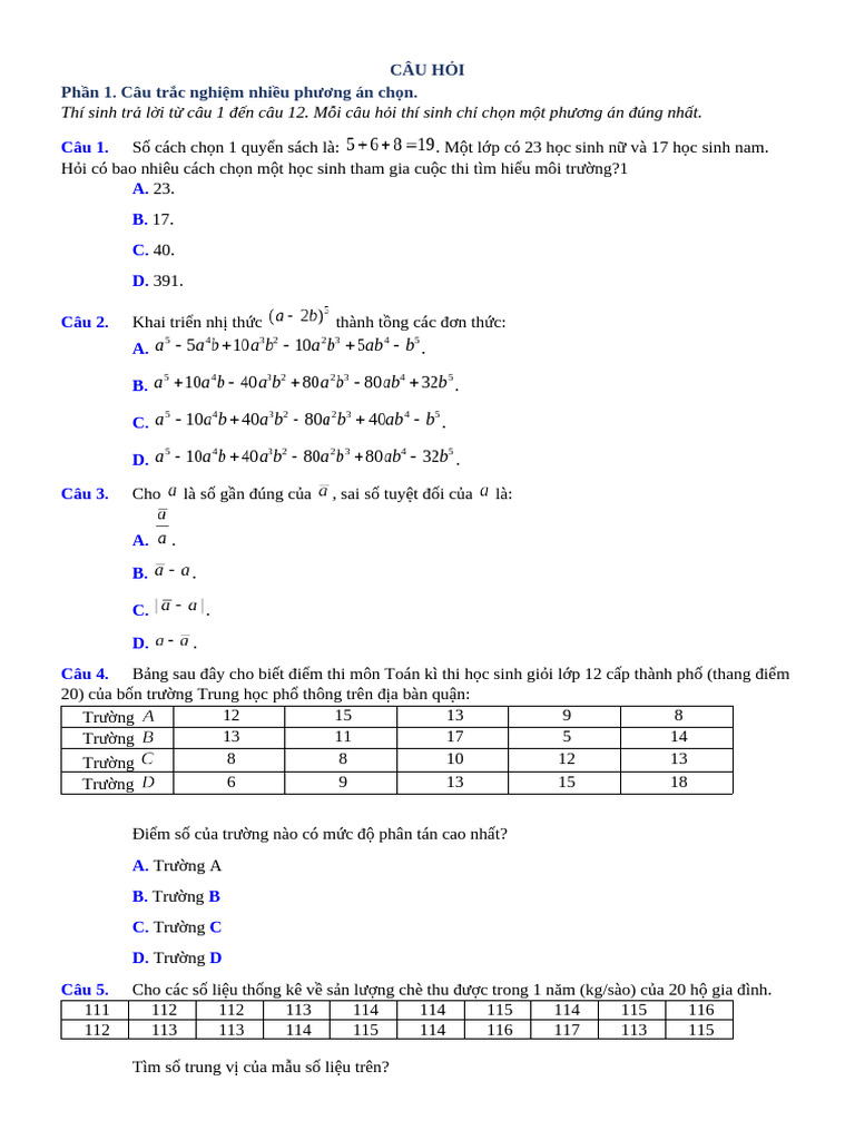 De So 1-HK2-TOAN 10-CANH DIEU | PDF