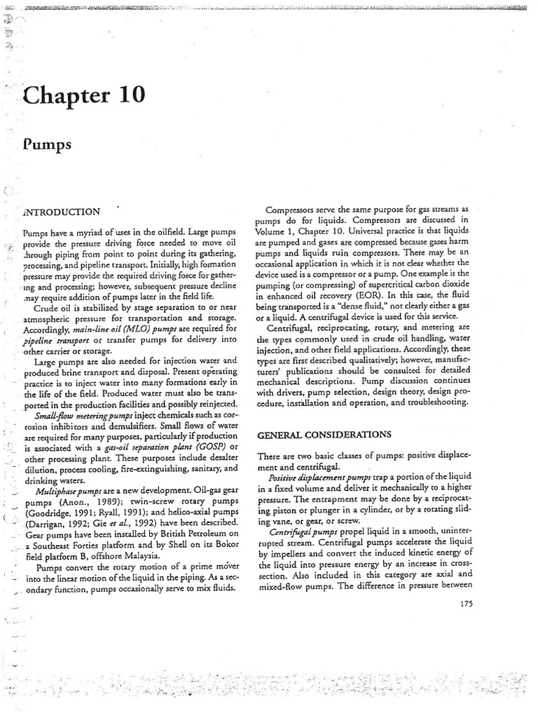 2822 - 001 Chapter 10 Pumps | PDF