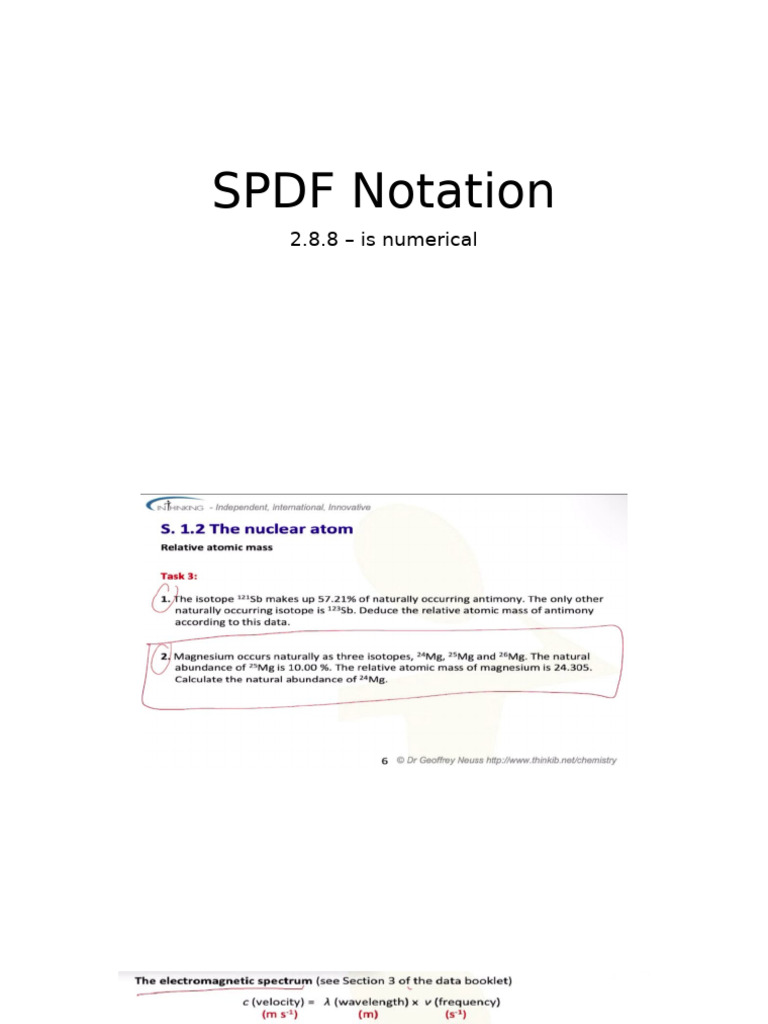 SPDF Notation | PDF