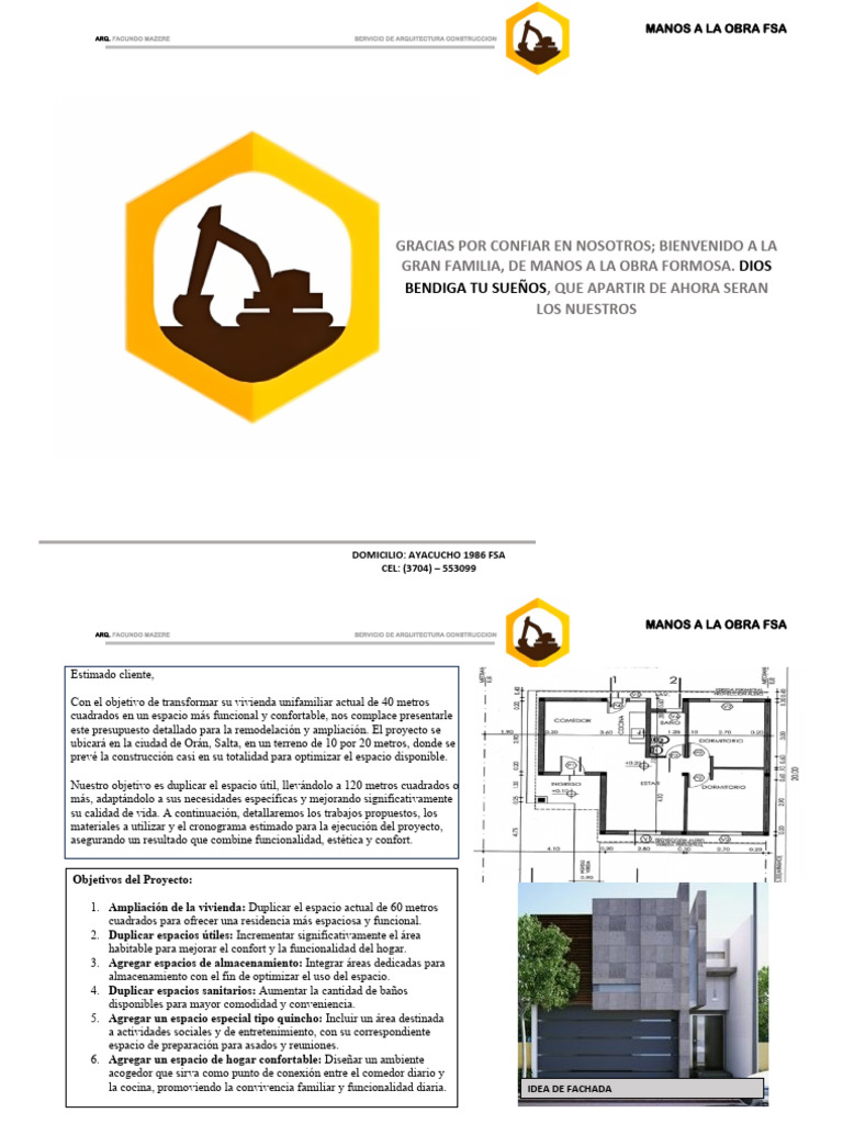 Proyecto de Ampliación Residencial | PDF