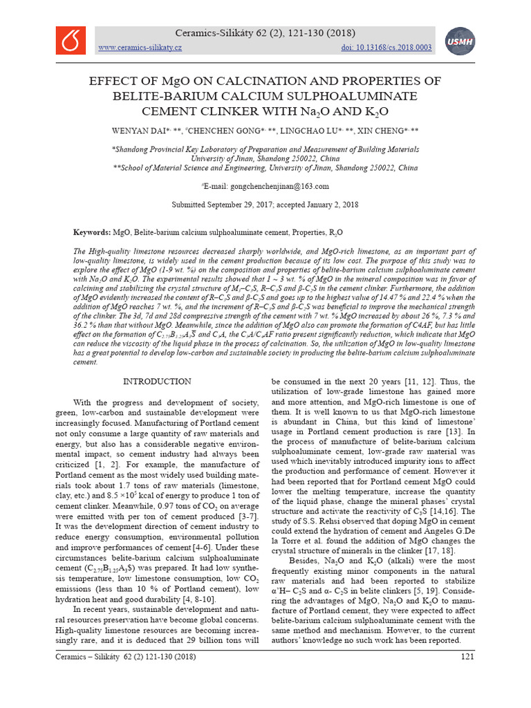 Dai CS 2018 0003 | PDF | Cement | Scanning Electron Microscope