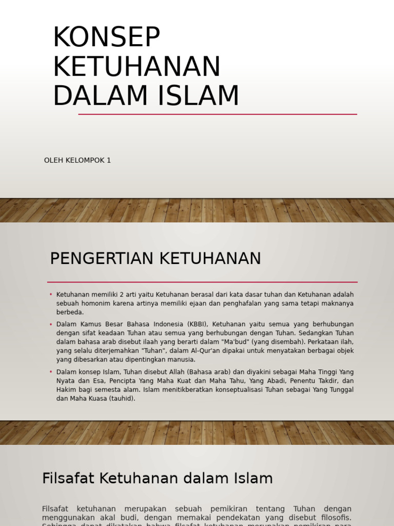 Konsep Ketuhanan Dalam Islam | PDF