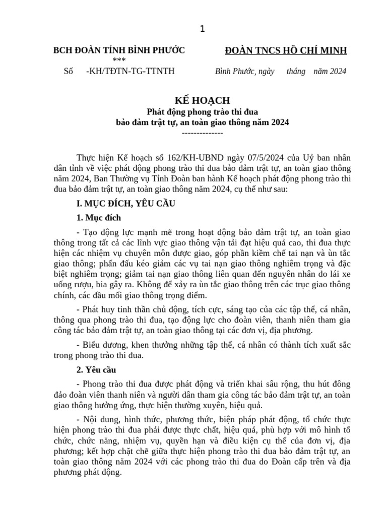 KH PHÁT Đ NG PHONG TRÀO THI ĐUA GT 2024 Da Xem 16.9 | PDF