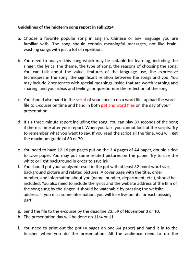 Midterm Report Guide | PDF