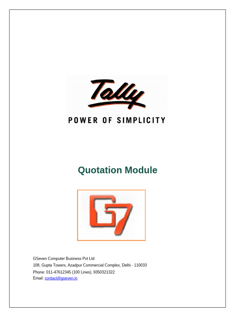 User Mannual With FAQs - Quotation Module | PDF | Software | Computing