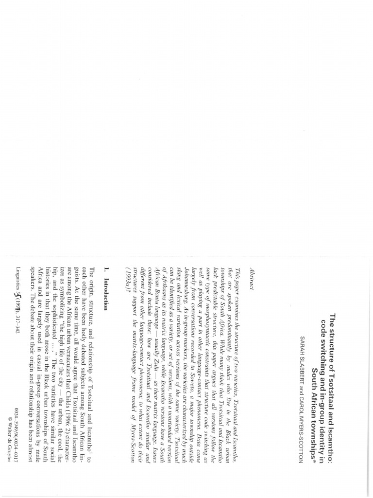 Southafricamixedlanguages | PDF