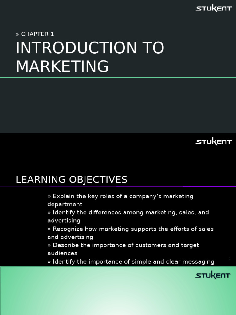 Chapter 1 Student Version | PDF | Marketing | Advertising