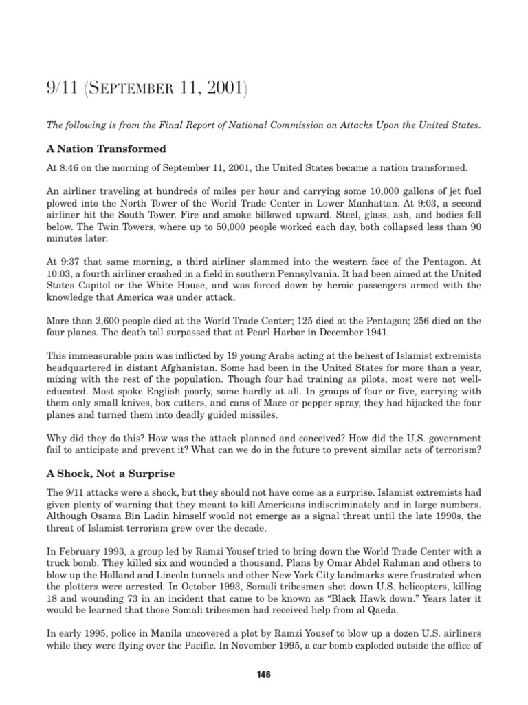 9/11 Attacks: A Nation Transformed | PDF | Osama Bin Laden | September ...