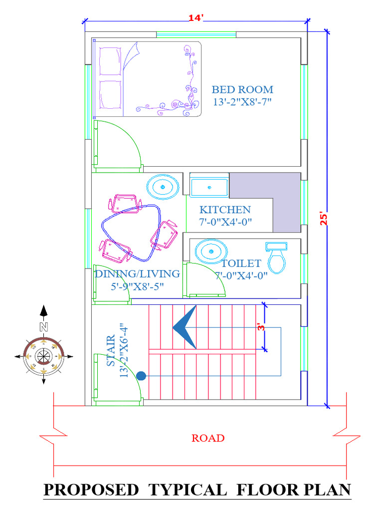 14'X25' Floor Plan | PDF