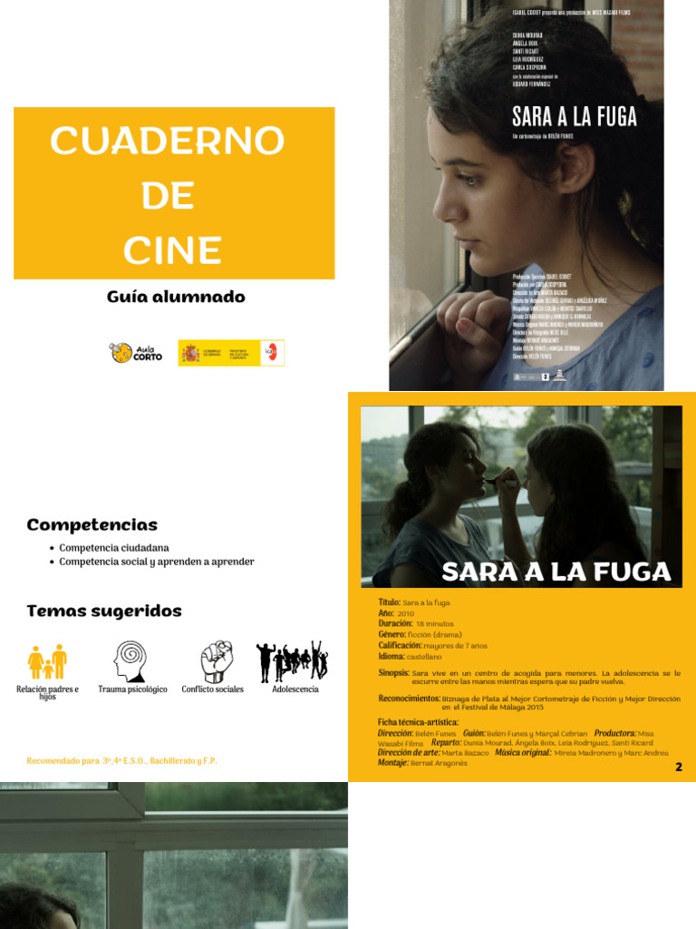 Guia Alumnado y Profesorado Sara A La Fuga | PDF | Adolescencia