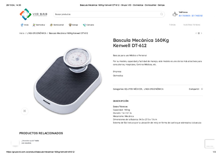 Ficha Tecnica Bascula | PDF | Informática | Tecnologías de la información