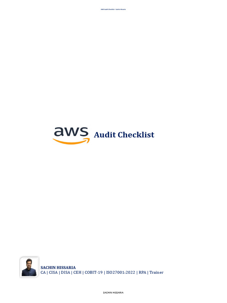 Aws Audit Checklist Final Part 3 1729610991 Pdf Internet Radius
