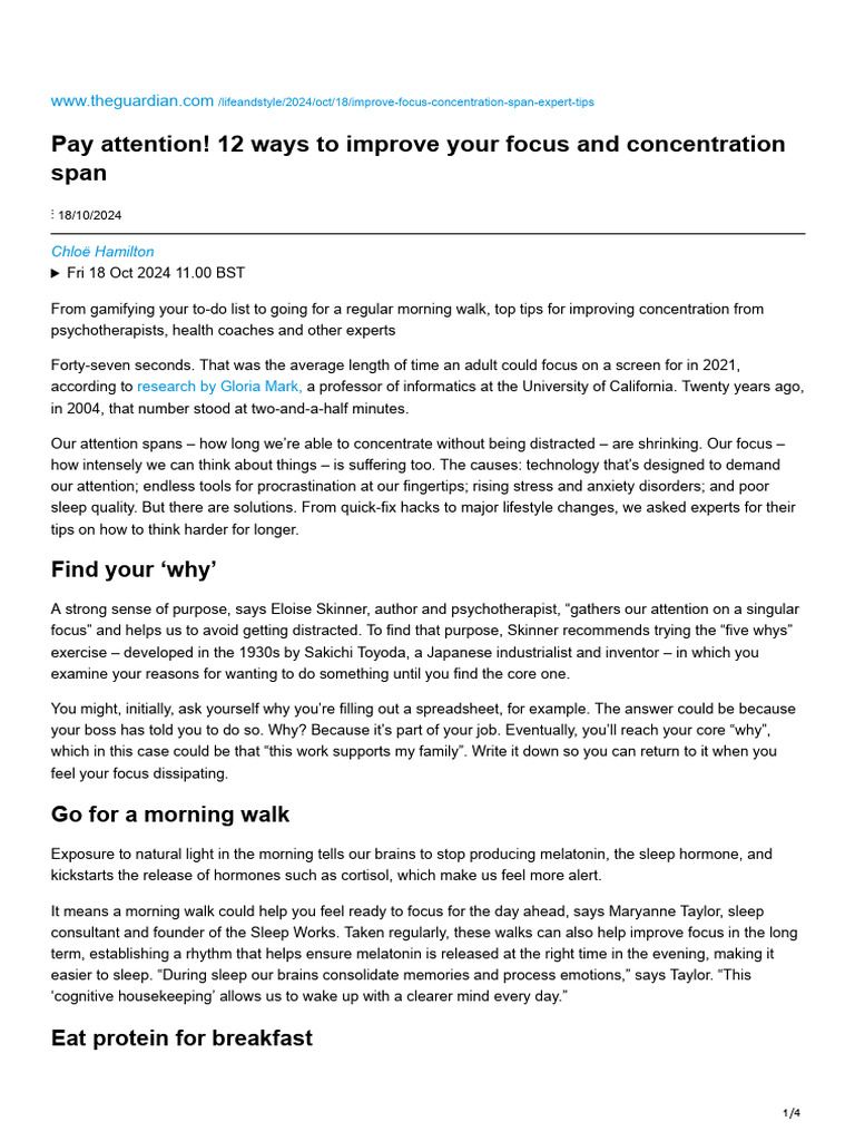 Pay Attention 12 Ways To Improve Your Focus and Concentration Span-1 ...