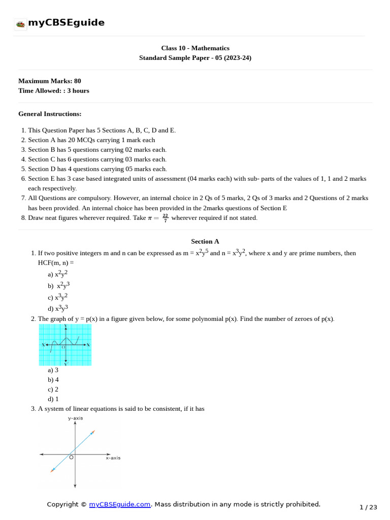 10 Mathstandard23 24 sp05 | PDF | Circle | Trigonometric Functions