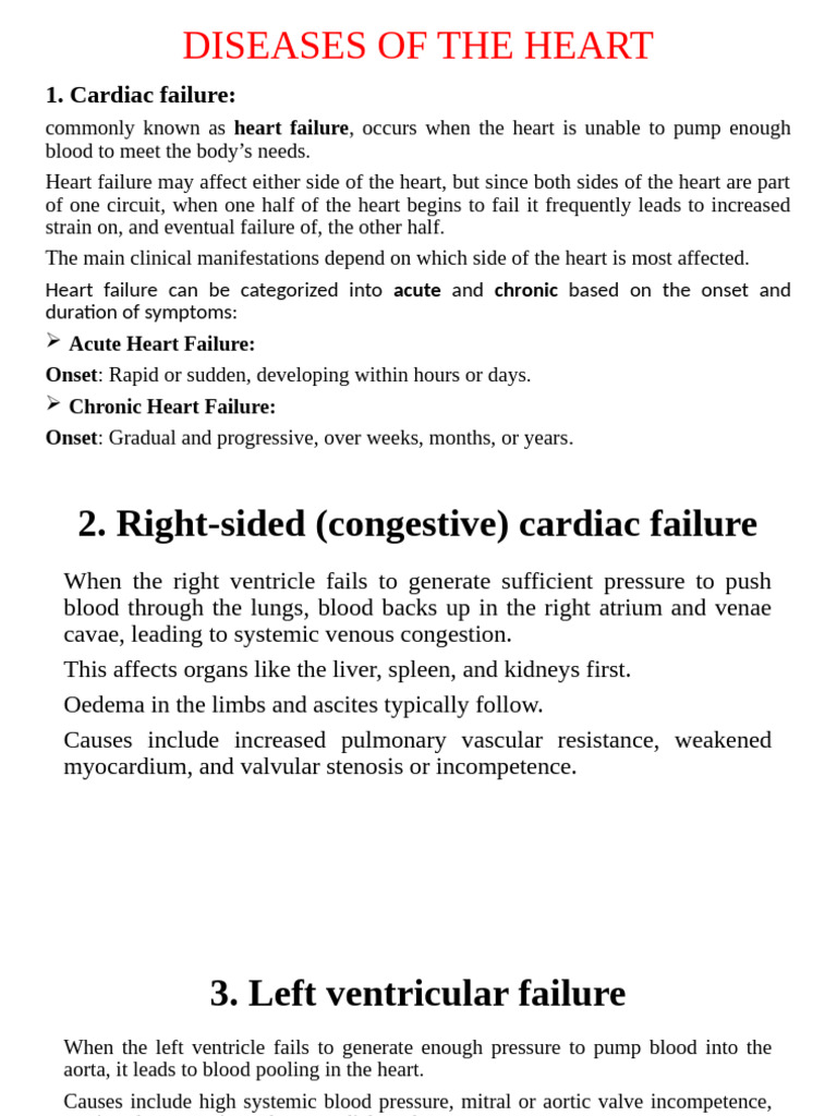 Diseases of The Heart-1 | PDF | Heart | Coronary Artery Disease