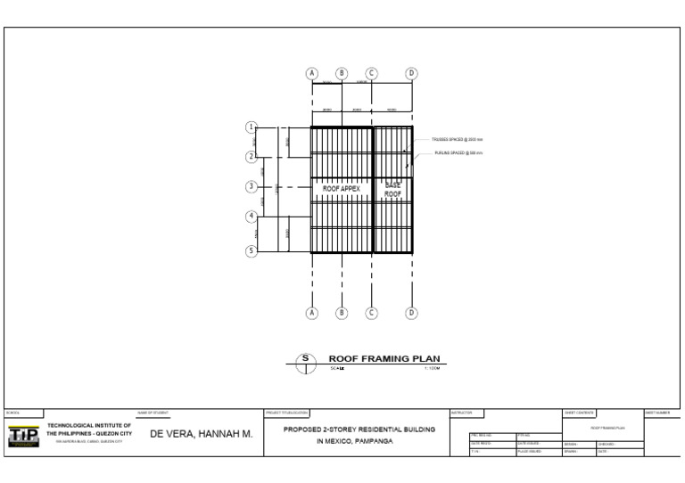 Roof Framing Plan | PDF