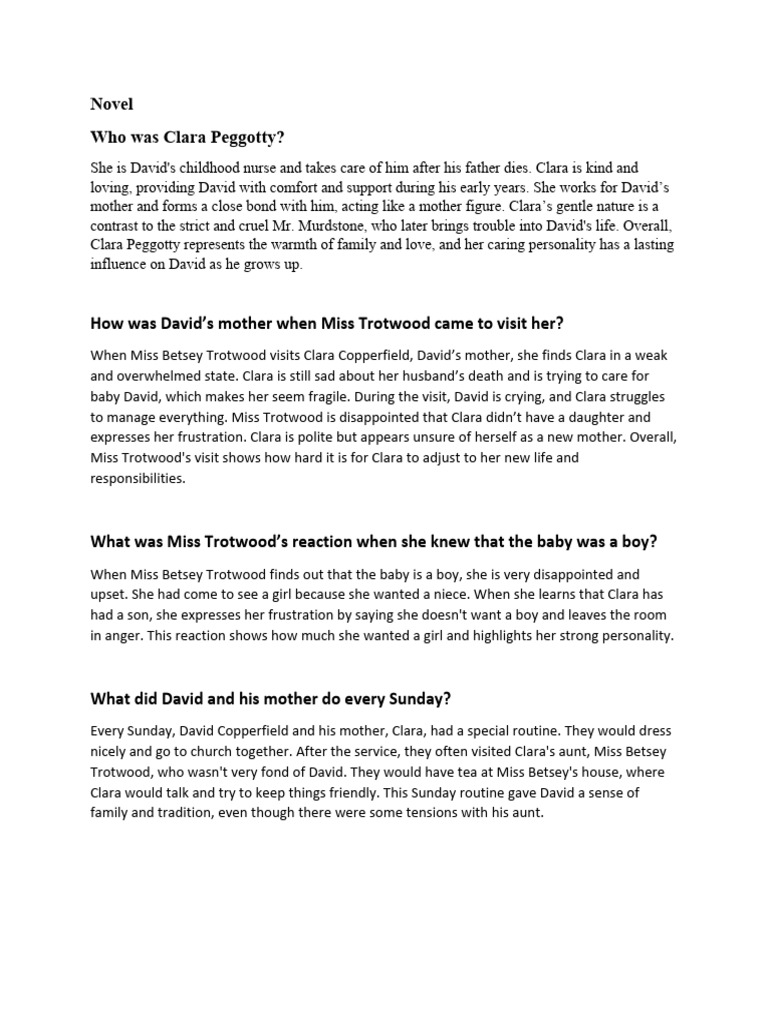 Novel - Prim.4 | PDF | David Copperfield