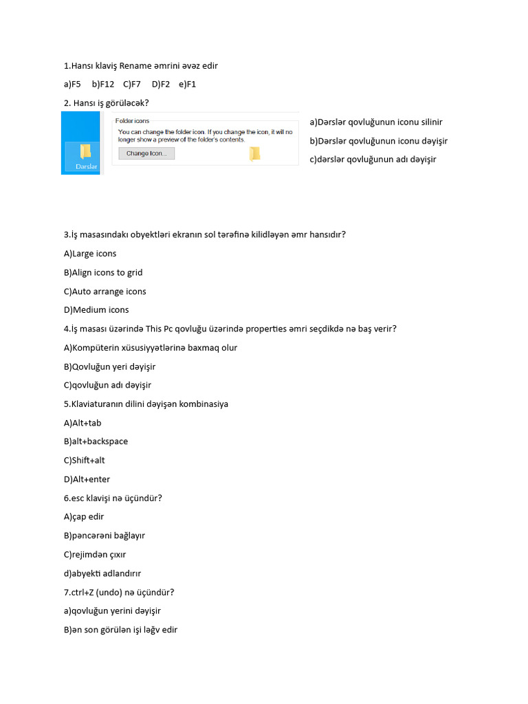 Quiz (Windows.) Docx | PDF