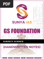 Sunya IAS GS Foundation Science Notes | PDF | Physical Sciences