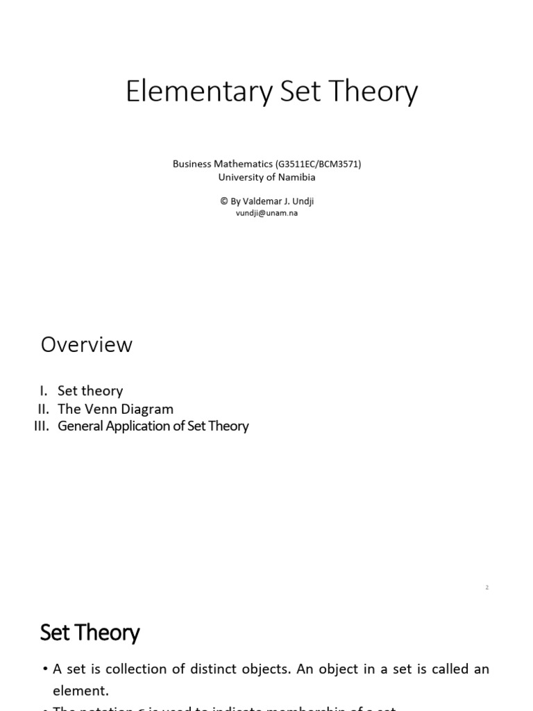Lecture 2 - Elemetary Set Theory-1 | PDF | Set (Mathematics ... Lecture 2 - Elemetary Set Theory-1 | PDF | Set (Mathematics ...