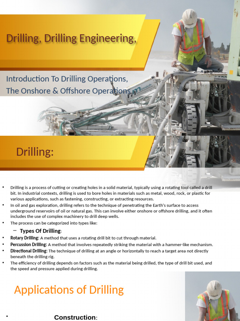 FOP Presentation | PDF | Oil Well | Drill