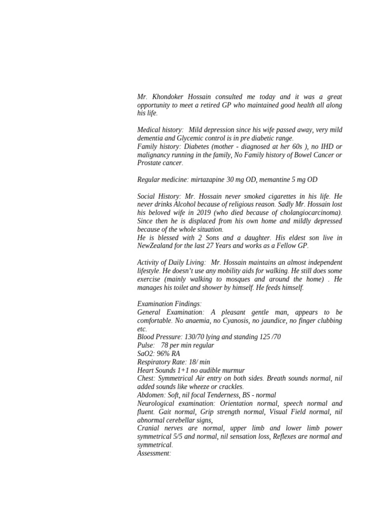 Patient Summary | PDF | Diabetes Management | Diabetes