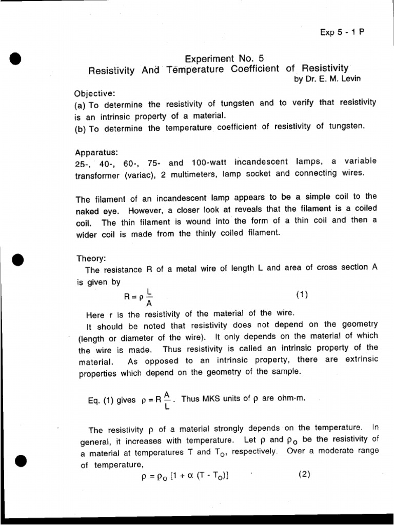05 Resistivity | PDF