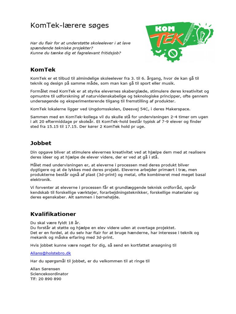 KomTek Jobopslag24 | PDF