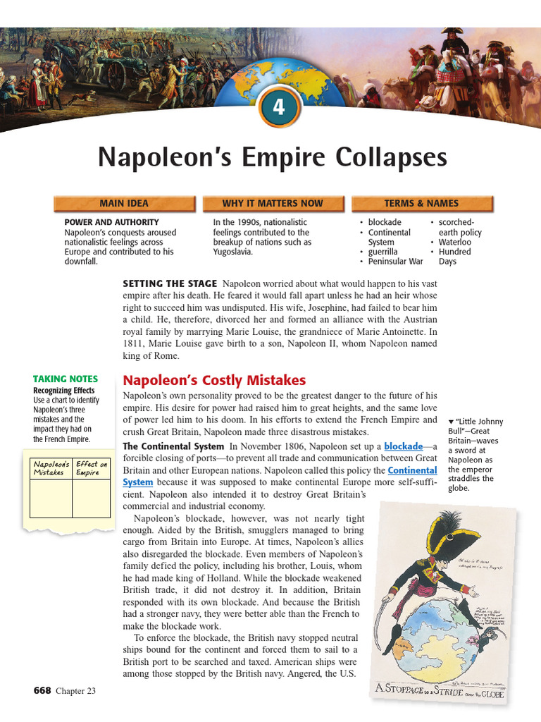 Napoleons Empire Collapses | PDF | Napoleon | First French Empire