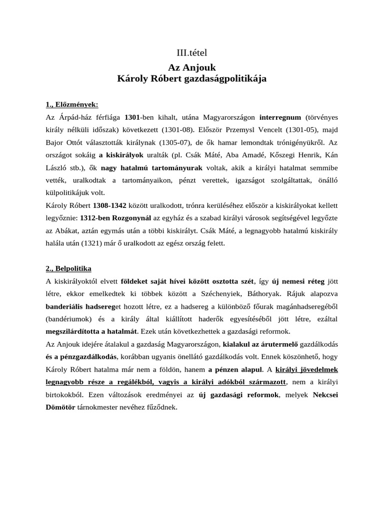 Károly Róbert | PDF