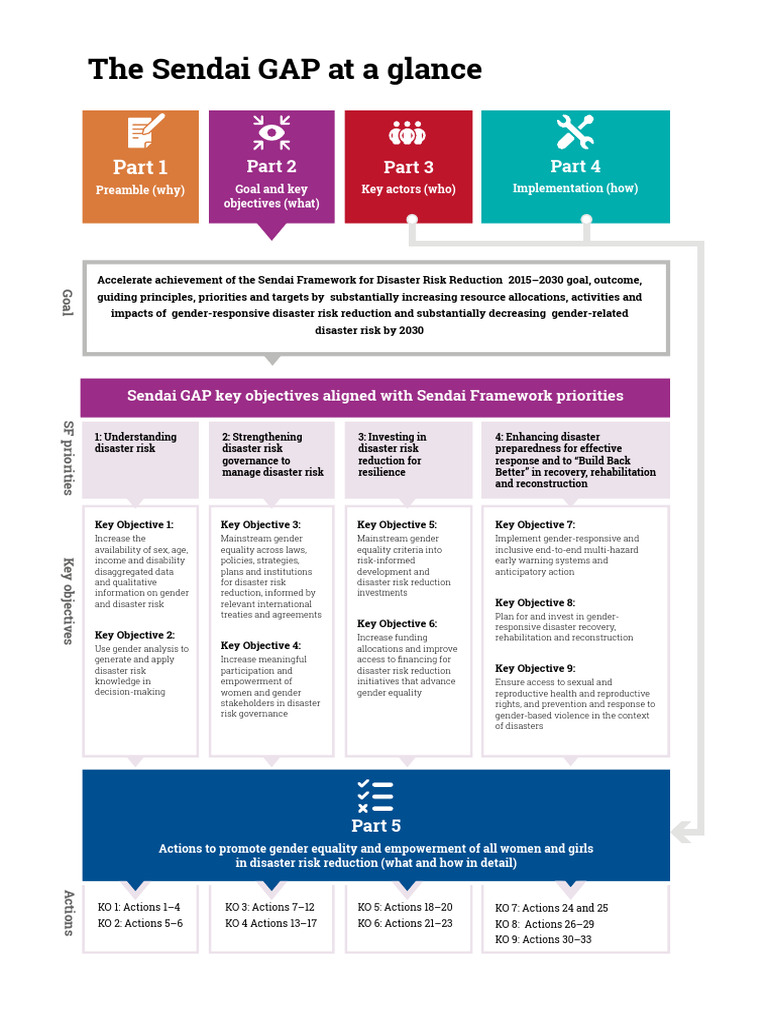The Sendai GAP at A Glance - 0 | PDF | Disaster Risk Reduction | Risk