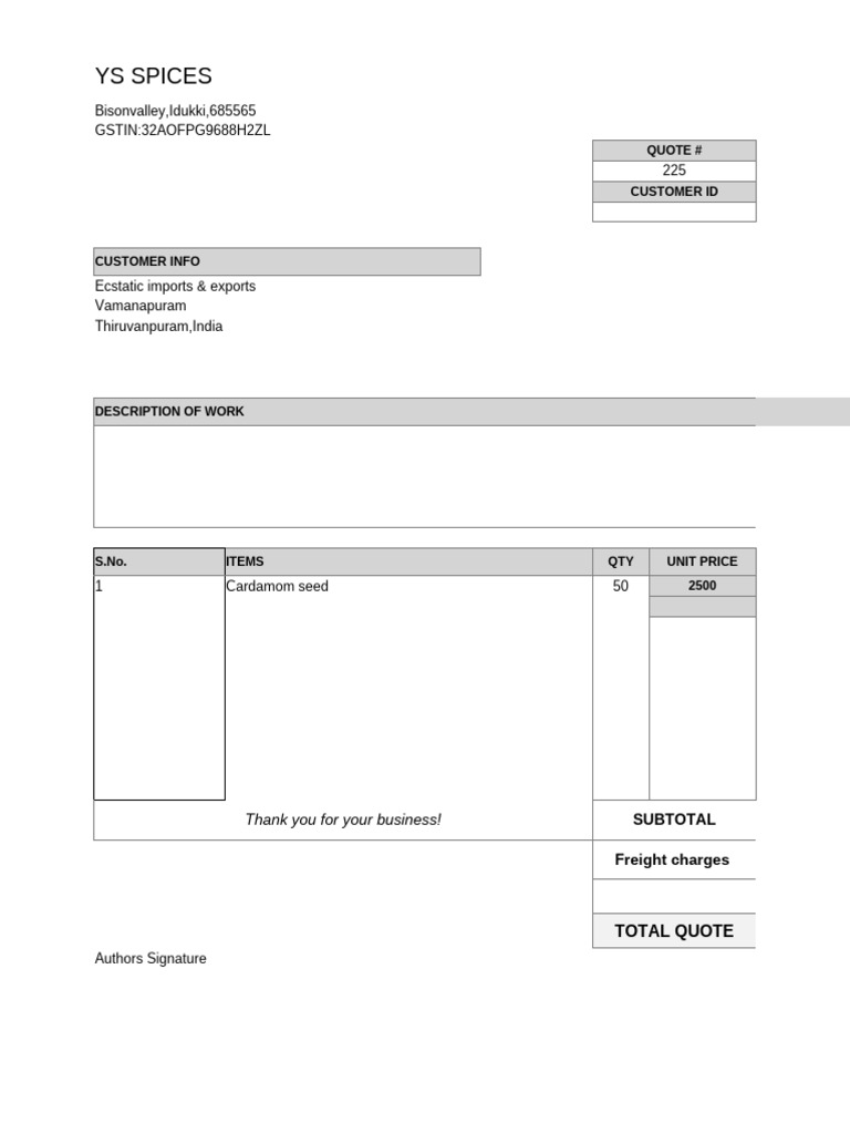 General Quotation | PDF
