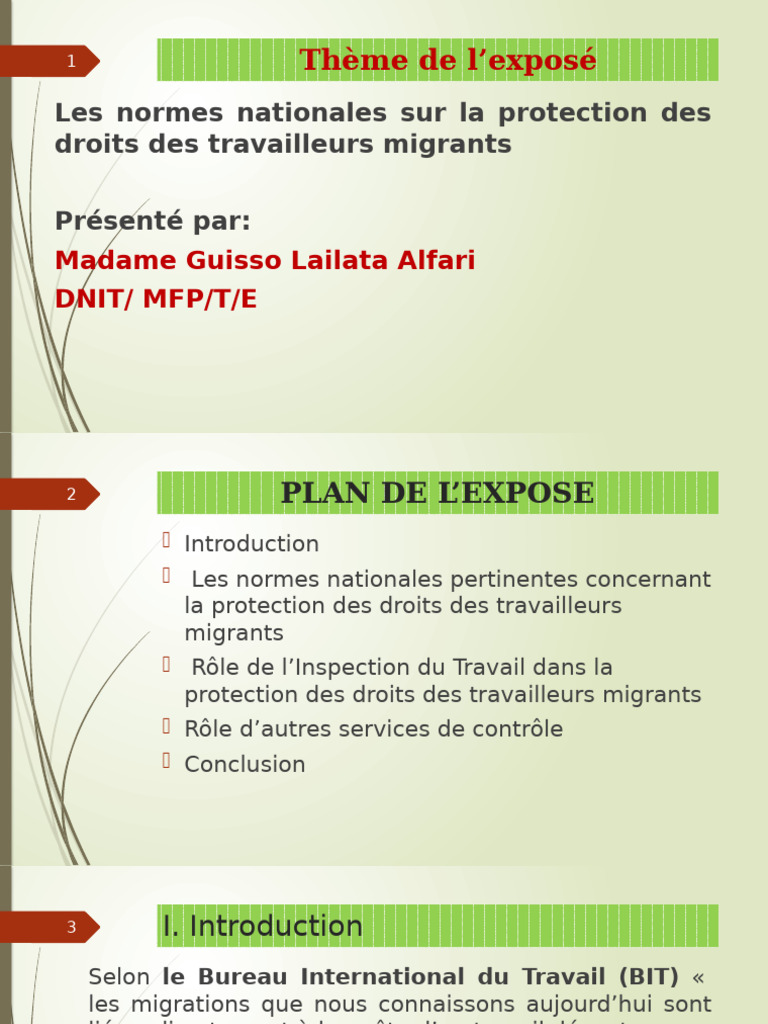 Normes Nationales Et Roles Des Organes de Controle | PDF | Migration ...