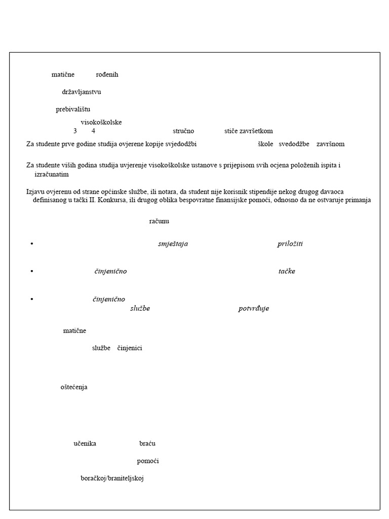 Potrebna Dokumentacija Uz Prijavu-1bff7e4 | PDF