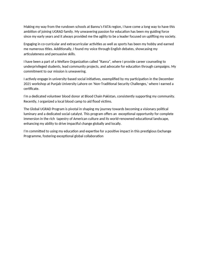 Aspiring UGRAD Scholar's Journey | PDF | Social Science