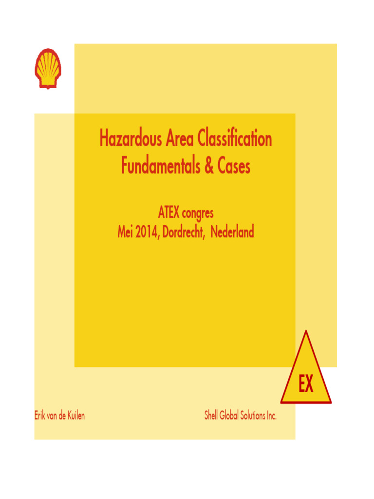 Hazardous Area Classification Fundamentals & Cases: ATEX Congres Mei ...