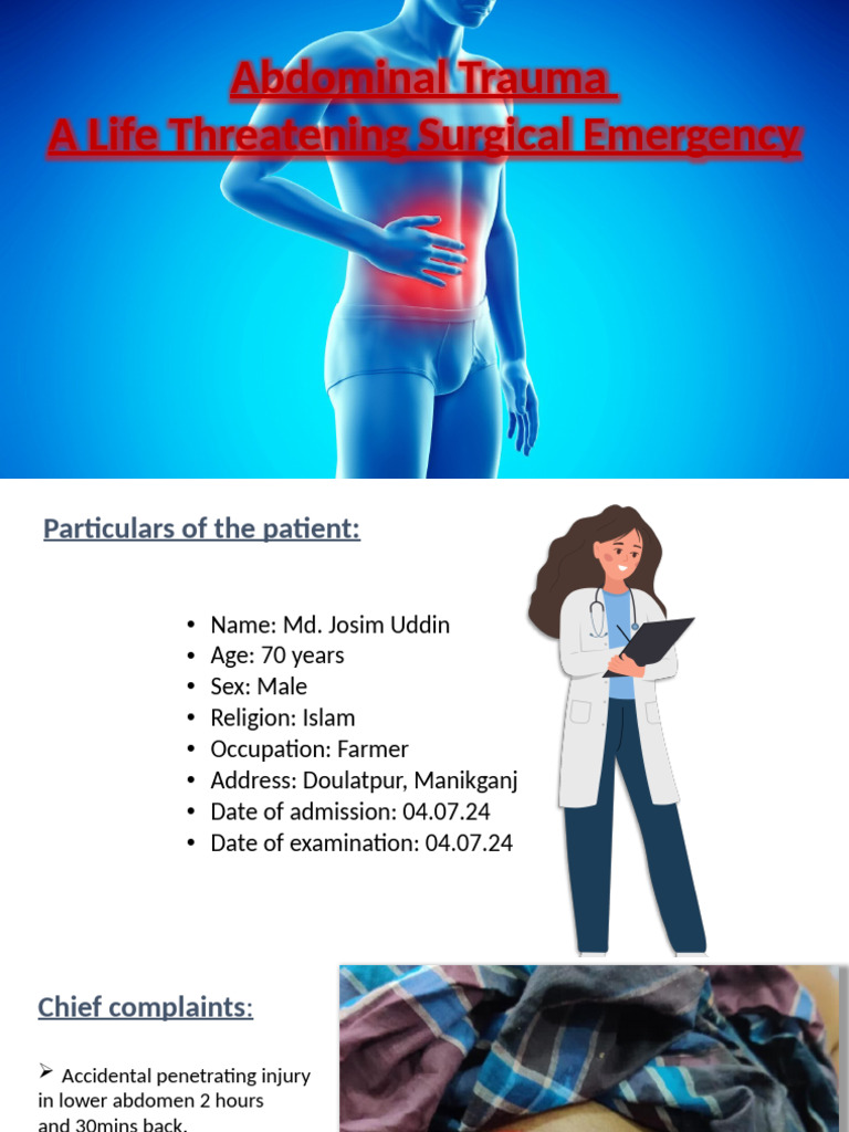 Abdominal Trauma: Case Study & Management | PDF | Major Trauma | Pancreas