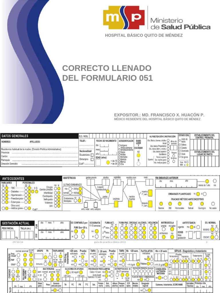 Correcto Llenado Del Formulario 051 | PDF