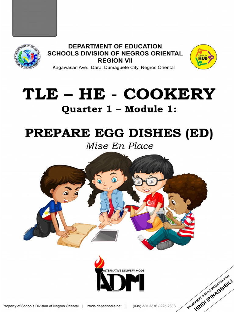 He Cookery GR10 Q1 Module-1-For-Teacher | PDF | Dishwasher