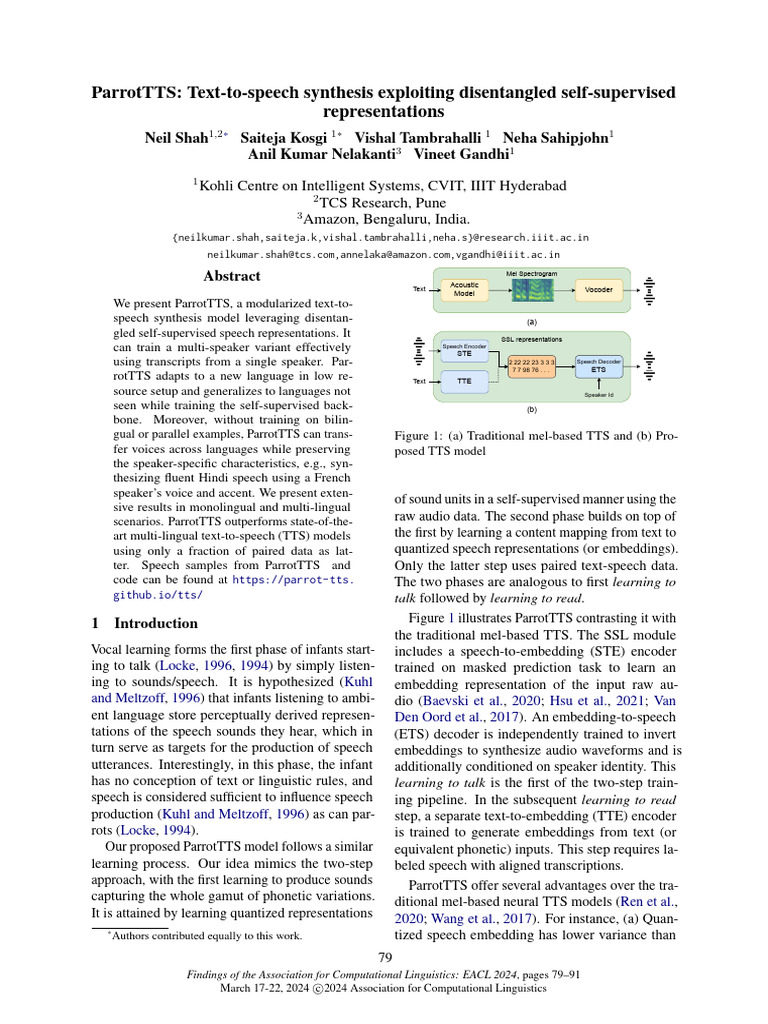 Parrot TTS | PDF | Speech Synthesis | Speech Recognition