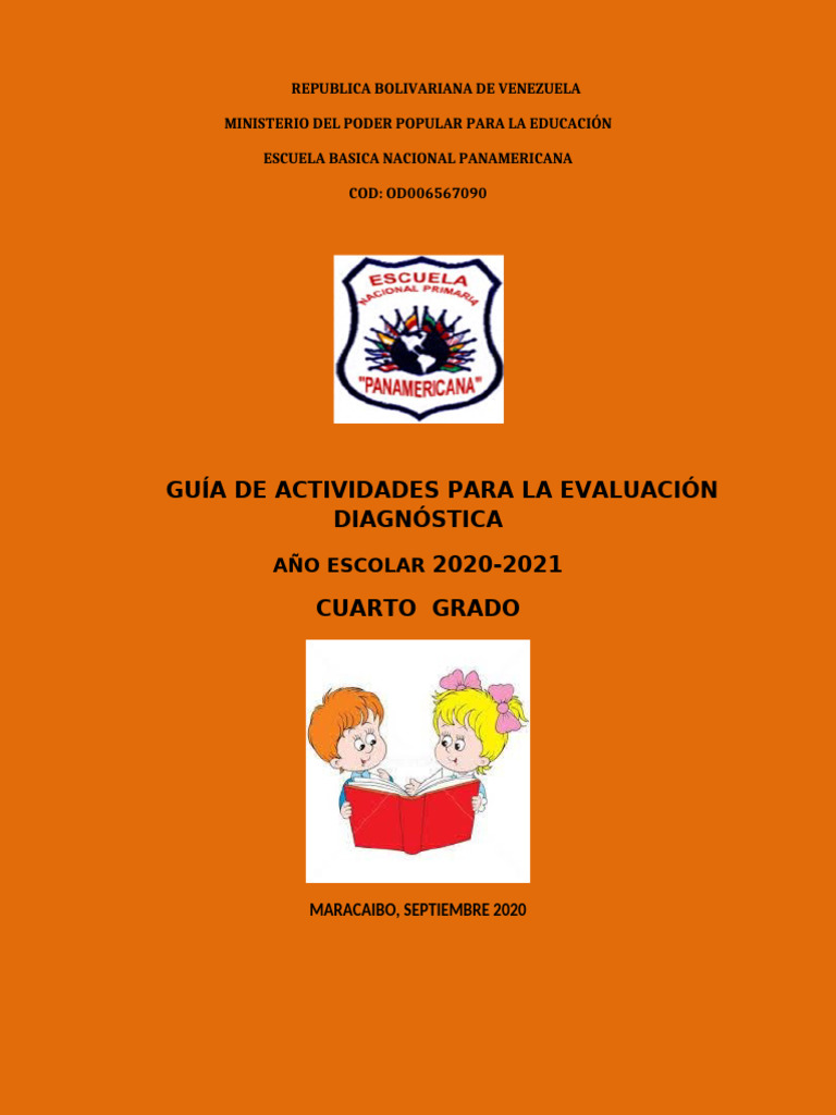 Guia de Actividades de Cuarto Grado | PDF | Estudios de idiomas extranjeros