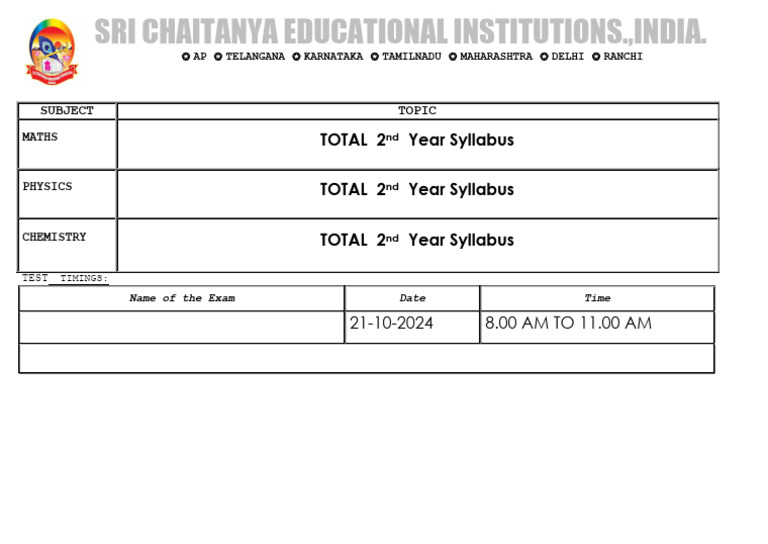 21-10-2024 SR-NPL Exam Syllabus | PDF