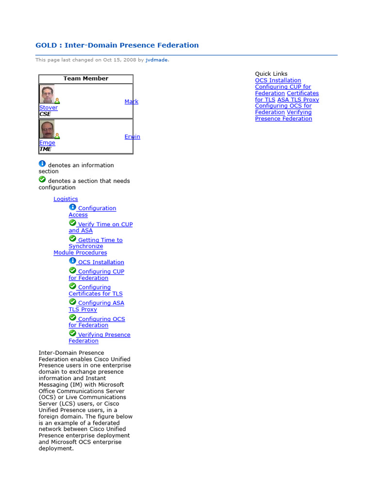 Inter Domain Presence Federation Intro | PDF | Transport Layer Security | Proxy Server