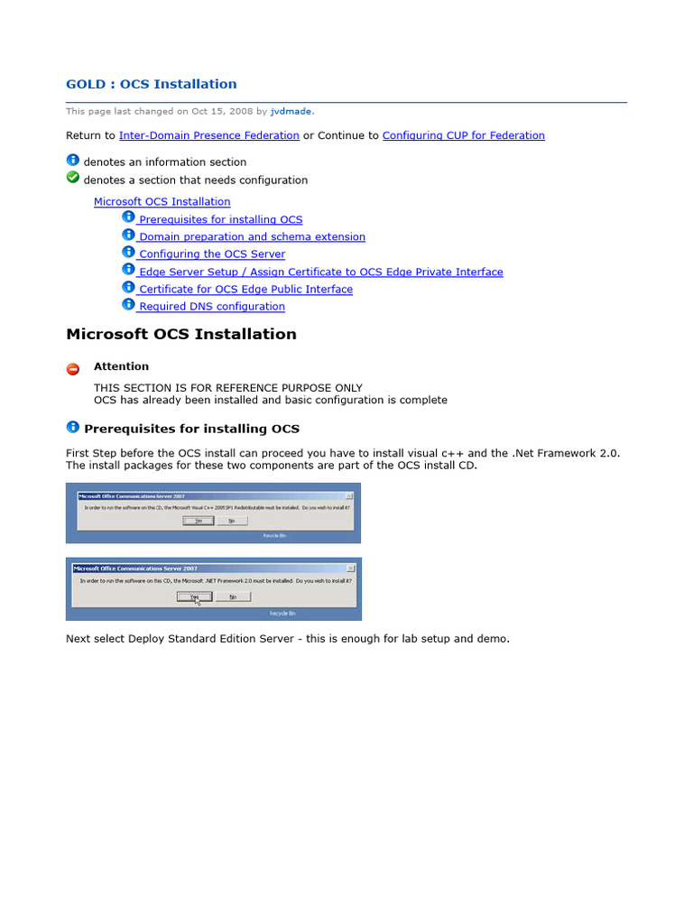 Inter Domain Presence Federation Part 1a | PDF | Active Directory | Public Key Certificate