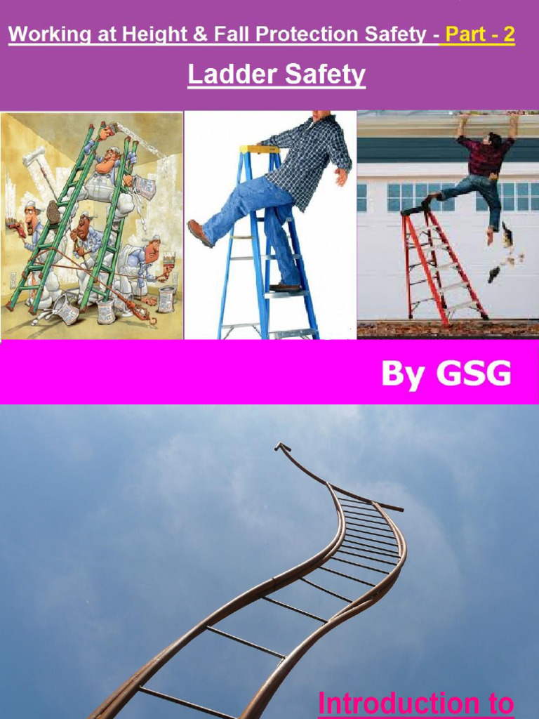 Working at Height & Fall Protection Safety | PDF | Ladder